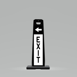 44-1/2" X 17-1/2" X 9" Outdoor Standing Panel Sign With 20 Lbs ...