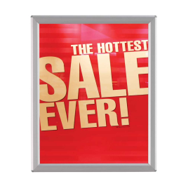 8" x 10" Silver 0.55" Economy Snap Frame with Support Stand | United Visual Products