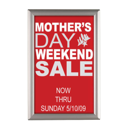 11" x 17" Silver 1" Economy Snap Frame | United Visual Products