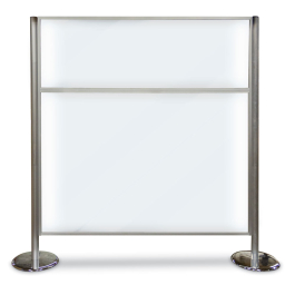 96" x 72" Double Panel Crowd Divider Partition | United Visual Products