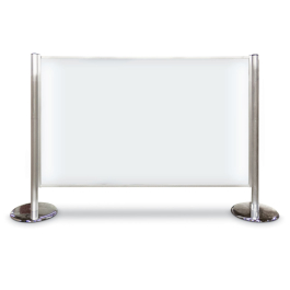96" x 56" Line Guide Crowd Control Partition Add-On Kit | United Visual ...