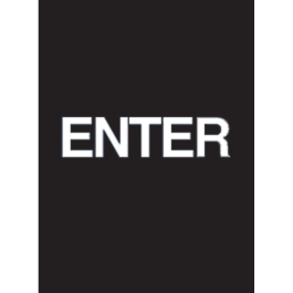 7" x 11" Enter Acrylic Sign | United Visual Products