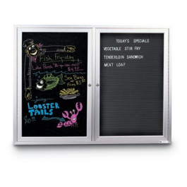 21 x 34" Black Dry Erase Insert Panel | United Visual Products