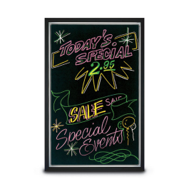 17 1/2 x 22 1/2" Lighted Blackboards | United Visual Products