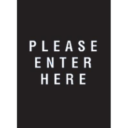 9 x 12" Please Enter Here Acrylic Sign | United Visual Products